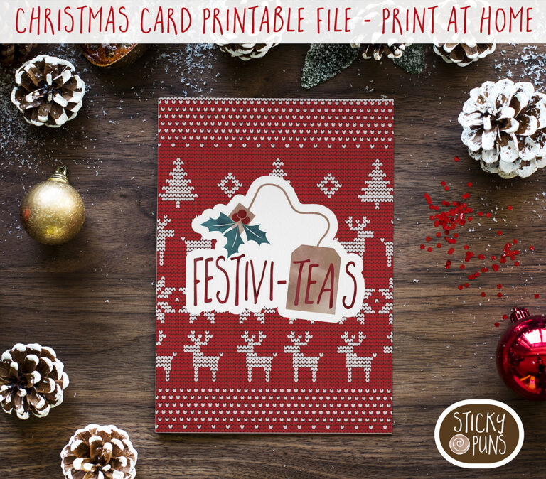 Funny Christmas Card to Print - Instant Download & Holiday Cheer
